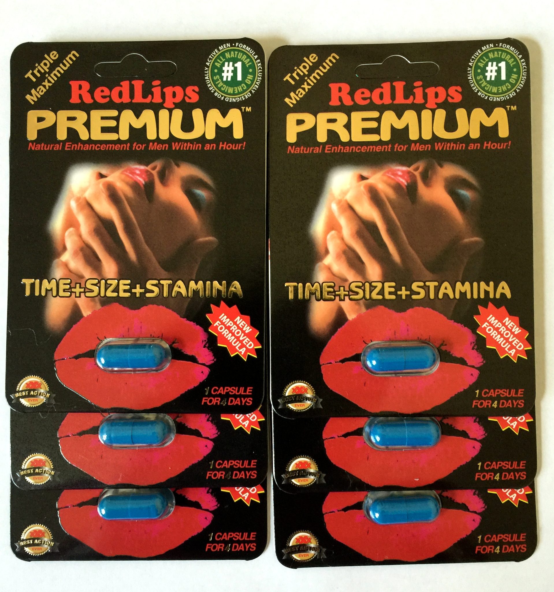 RedLips Male Enhancement Pills | 6 PK Red lips Energy Booster